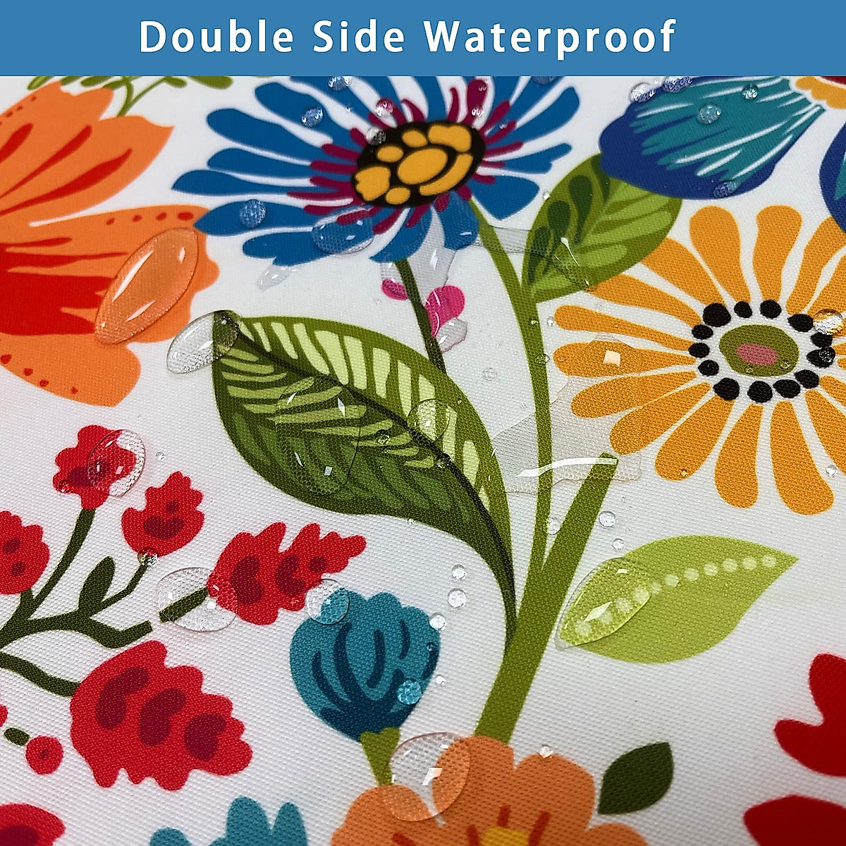 idee-home Outdoor Patio Chair Cushions Set of 2, Outdoor Chair Cushions for Patio Furniture, Replacement Seat Cushions 19x19 Waterproof