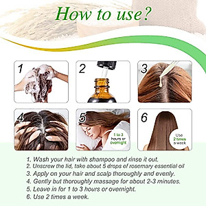 Rice Water for Hair Growth,Hair Growth Oil for Stronger, Thicker,Longer Hair,Hair Oil for Dry Damaged Hair and Growth,Natural Hair Moisturizer&Conditioner with Vitamin&Mineral,2.02 fl.oz