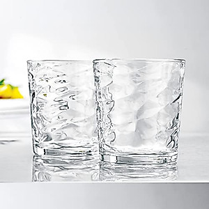 Glaver's Whiskey Glasses 13 oz. Barware Set of 4 Old Fashioned Glasses for Whisky, Scotch, Bourbon, Liquor, Juice, and Cocktails.