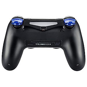 eXtremeRate Clear Blue 2 Pairs L2 R2 Buttons Extention Trigger for PS4 Controller, Game Improvement Adjusters Extenders for PS4 Controller JDM-030
