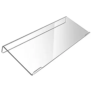WIWAPLEX Computer Tilted Keyboard Holder, Clear Acrylic Premium Stand-PC Keyboard Stand, Universal Elevated Stand for Easy Ergonomic Typing, Computer Gaming and Working at Home and Office