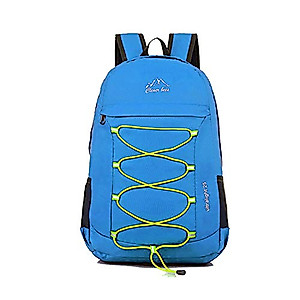 CLEVER BEES 25L Outdoor Ultralight Foldable Backpack for Campaing Hiking Travelling (Skyblue)