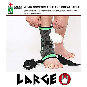 Rewind With Nature Dr A-Z Plantar Fasciitis Support Brace, Sleeves, Compression Sock - LXL