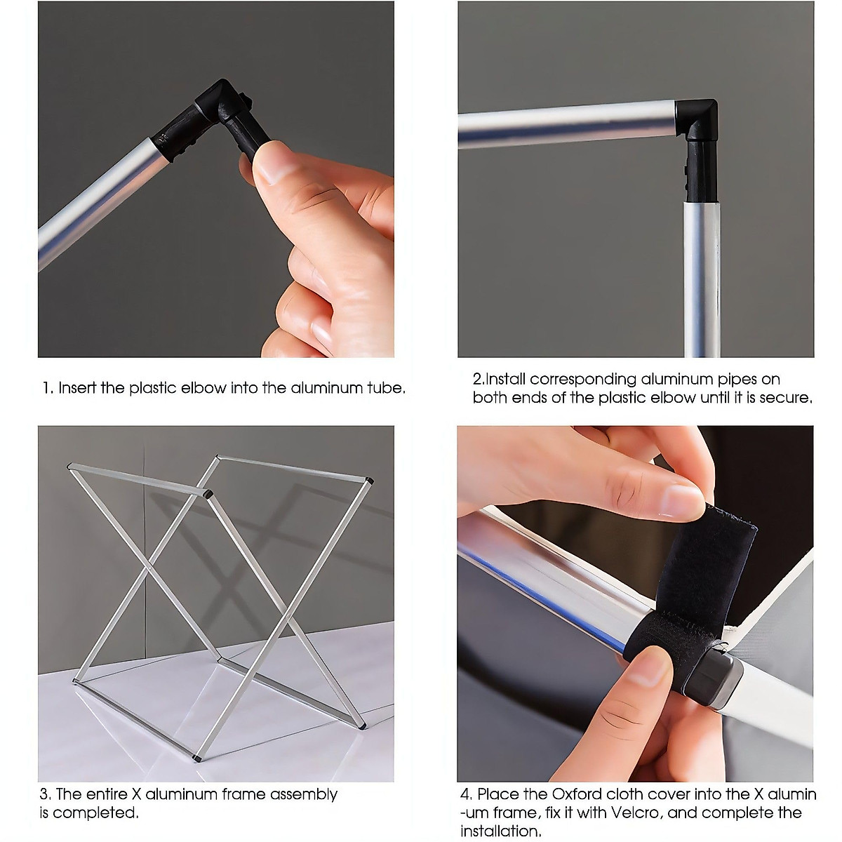 Timoau Laundry Basket - Waterproof Clothes Hamper with 3 Sections, Foldable Laundry Sorter Basket Bin w/Aluminum Frame, Laundry Hamper Ideal for Bathroom, Bedroom, Dorm