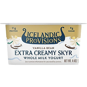 Icelandic Provisions, Vanilla Bean Extra Creamy SKYR, 4.4 Ounce