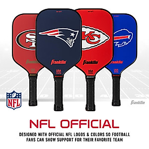 Franklin Sports NFL Minnesota Vikings Pickleball Paddle - Pickleball X - Polypropylene Core, Team Logo - NFL Official Licensed Product