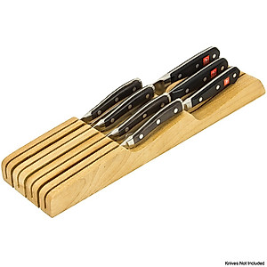 WÜSTHOF 7-Slot In Drawer Knife Storage, Natural Wood