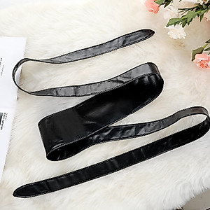 Bewudy Women Obi Belt for Women Fashion, PU Leather Wrap Wide Cinch Belt for Dress, Waistband Waist Corset Belt for Ladies (L: Fits Waist 38"-44")