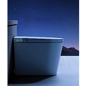 Kogven Smart BidetToilet, Modern One Piece Toilet with Bidet Built in, Heated Seat, Warm Water Washing & Air Dryer, Auto Flush, Self-Clean Stainless Steel Nozzle,LED Display, Slow Close Lid