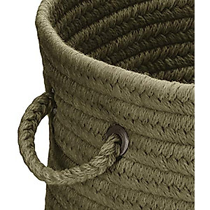 Colonial Mills WL55 14 by 14 by 10-Inch Bristol Storage Basket, Olive