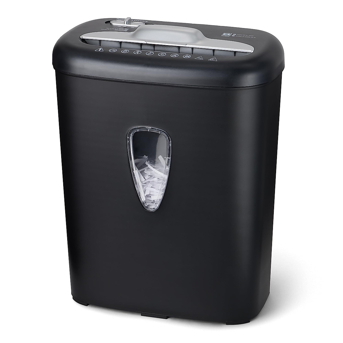 Amazon Basics 8-Sheet Cross Cut Paper Shredder and Credit Card Shredder with 4.1 Gallon Bin