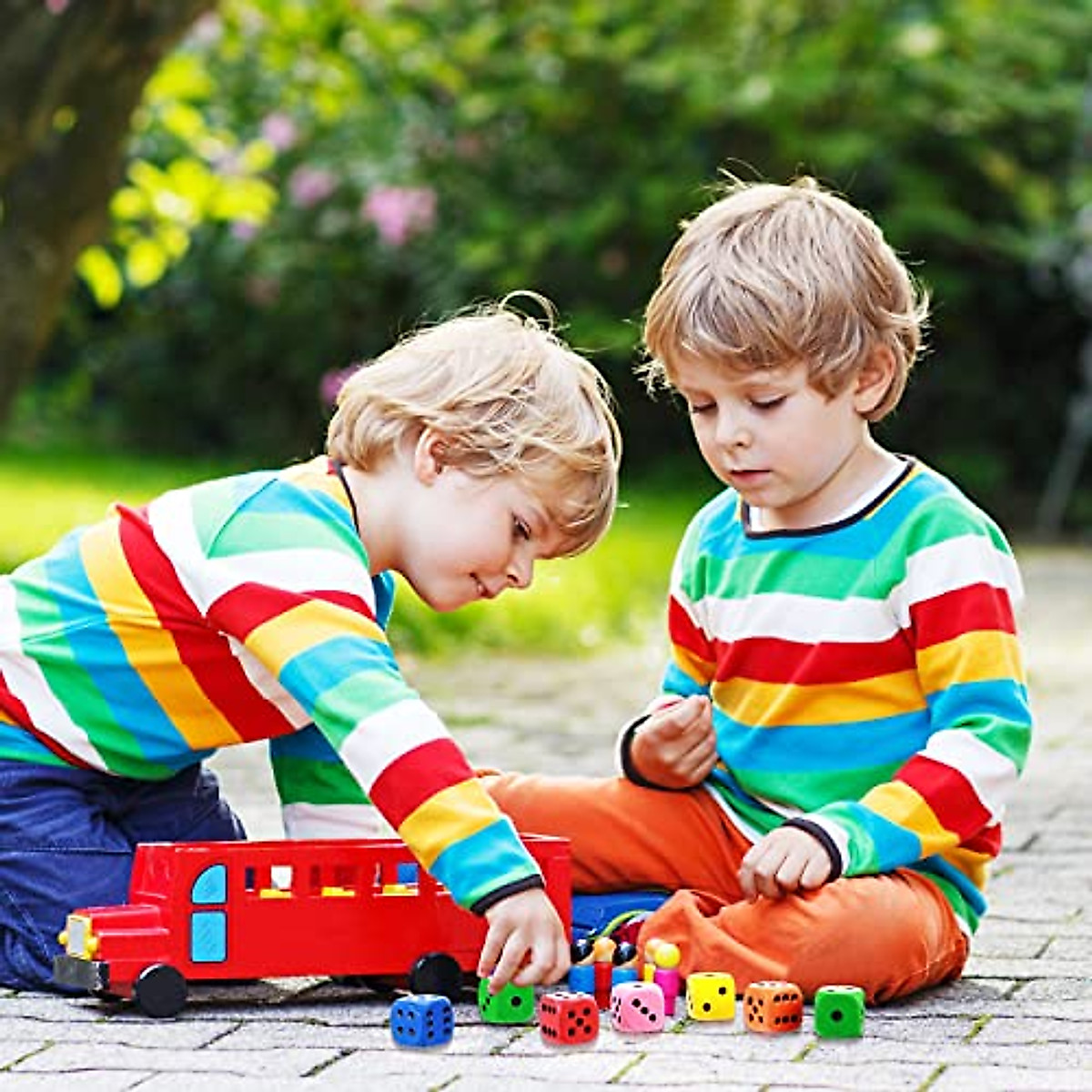 36 Pieces Foam Dice Colorful Dice Cubes Block of Dice with Number Dots for Boy Girl Over 6+, Building, Educational Toys, Math Teaching, Pastime, Party Favors and Classroom Supplies