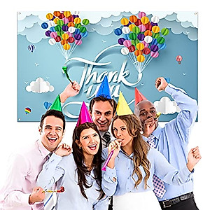 Kimini-Ki Thank You Backdrops for Employees, Employee Appreciation Banner, Thanks to Staff Teachers Sign, Staff Appreciation Decorations, Bridal Shower, Wedding, Retirement Party Decorations
