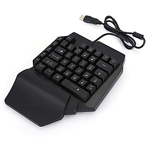 Pomya One-Handed Gaming Keyboard, Professional Gaming Keypad for PUBG Computer Mechanical Gaming Accessory with Eye-Catching Lighting