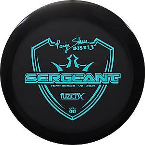 Dynamic Discs Limited Edition 2021 Team Series V2 Paige Shue Fuzion-X Sergeant Distance Driver Golf Disc [Colors May Vary] - 173-176g