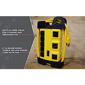 Coleman Cable 4655 Power Strip With 8 Outlets (6-Ft, Heavy-duty Design)