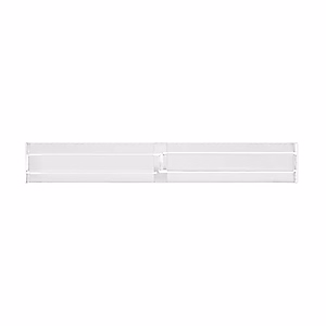 4PC Drawer Dividers Organizers, Adjustable Kitchen Drawer Organizer Clear Drawers Separators, Expandable 11-19 Drawer Organizers for Clothing Kitchen Utensils and Office Storage, White