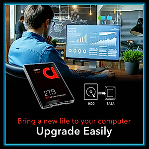 Addlink S20 2TB PS4 Compatible SATA III 2.5" Inch Extreme Quality Internal SSD 550MB/s Maximum Speed, Perfect HDD Replacement/Upgrade for Laptops, PCs & Sony PS4 (ad2TBS20S3S)