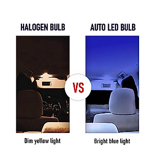 ZKFAR Pack-4 42mm LED Bulbs Extremely Bright, 3014 Chipsets 400LM for LED Interior Dome Map Door Lights Bulbs (Blue)