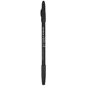 3 in 1, Skinny Eyebrow Pencil - 02 with Sharpener Cap & Spoolie Brush - Draws Tiny Brow Hairs & Fills in Sparse Areas & Gaps, Sharp Enable, Longwear, Long Lasting – "7.4 In, Espresso