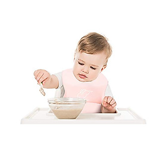 Sweet Child 3 Pack Silicone Baby Bibs Waterproof, Deeper Food Catcher Pocket, Food Grade BPA Free, Odor Resistant, 6-24 Month