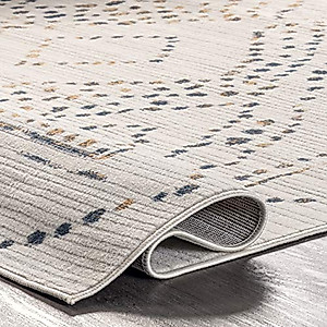 nuLOOM Mila Dotted Diamond Trellis Area Rug, 8' x 10', Beige