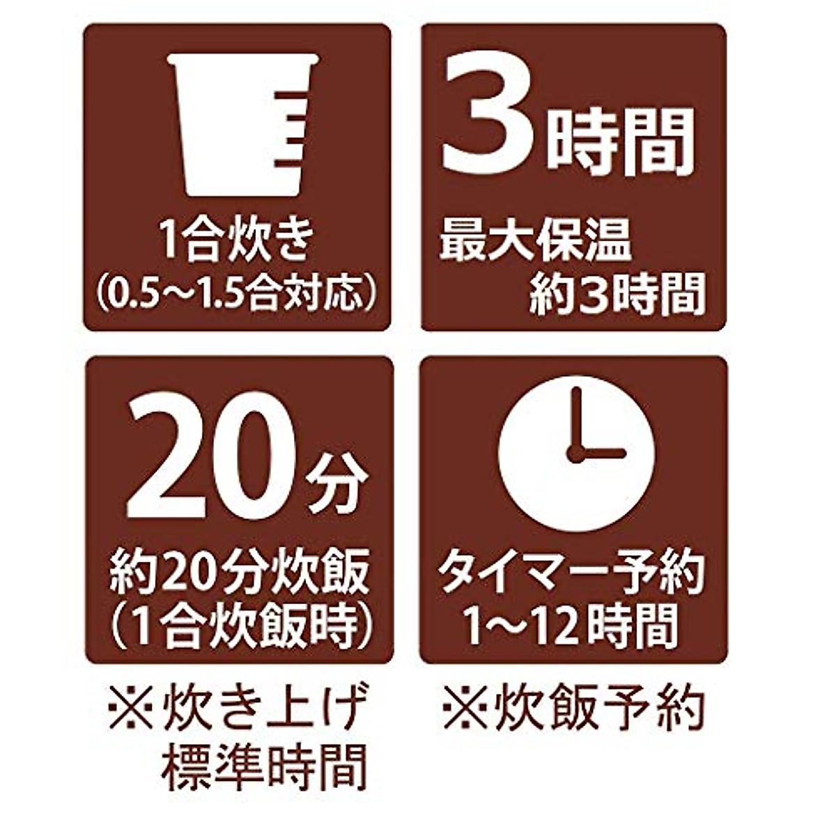 KOIZUMI Microcomputer Rice Cooker"Rice Cooker Mini" KSC-1512/T (Brown)【Japan Domestic genuine products】【Ships from JAPAN】