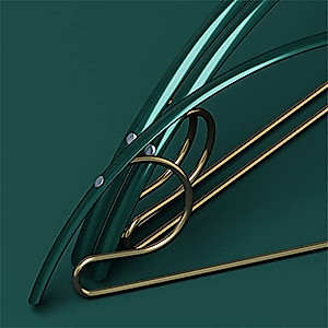 WODMB 5pcs No Shoulder Clothes Hanger Aluminum Alloy Clothing Space Saving Storage Rack Coat Pants Drying Rack (Color : Gray)