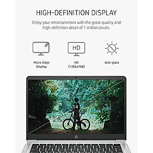 HP Chromebook 14 Laptop, Intel Celeron N4020, 4 GB RAM, 32 GB eMMC, 14” HD Micro-Edge Display, Chrome OS, Thin & Portable, 4K Graphics, Backlit Ash Gray Keyboard (14a-na0024nr, 2021, Mineral Silver)