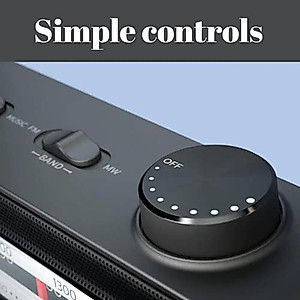 Philips AM FM Radio - Portable Radio 2000 Series with Speaker, AC Or Battery Operated Radio - Powered Radios Portable AM FM for Travel with 3.5mm Headphone Jack And Frequency Tuner, Telescopic Antenna