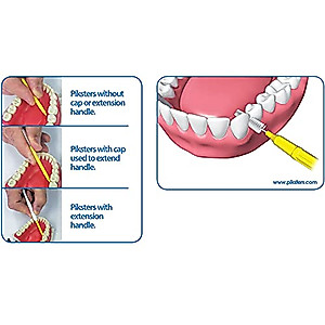 Piksters Interdental Brush Size 3 (40 Pack) by Piksters