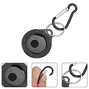 ibasenice 1pc Creative Tracer Case Anti- Loss Protector Compatible for AirTag (Black)