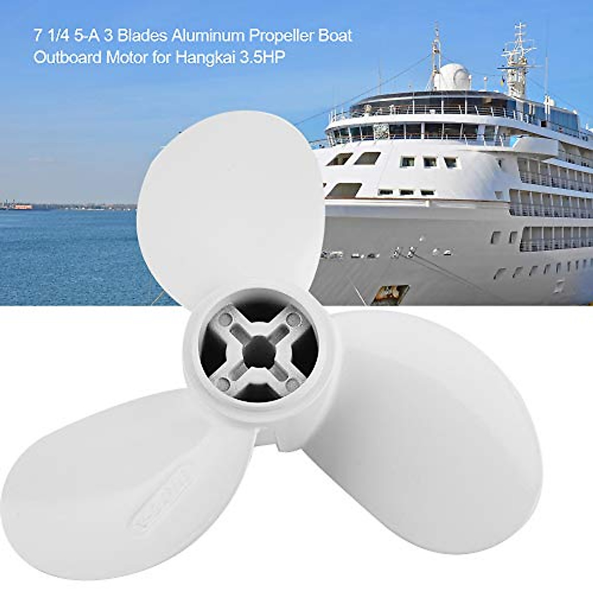 7 1/4 5-A 3 Aluminum Propeller Boat Outboard Motor for 3.5HP for 3.6 prop sea eagle 7-1/2 propeller 7 1/45 inch propeller replacement prop 2 stroke parts