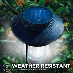 Home Zone Security Pathway & Garden Solar Glass Lights Stainless Steel (8-Set)