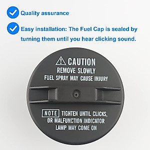 Gas Cap, Fuel Cap Replace 77310-48020 Compatible with Toyota Lexus - 1995-2004 Avalon, 1989-2001 Camry, 1989-2002 Corolla, 1995-2002 Tacoma, 1998-2000 4Runner, 1999-2003 Solara, 1999-2000 RX300, More