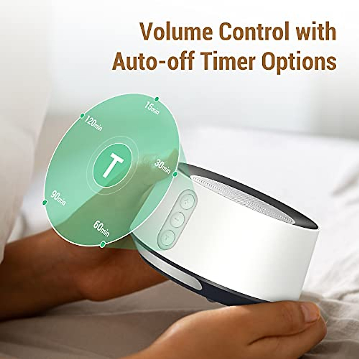 Fitniv White Noise Machine with Adjustable Baby Night Light for Sleeping, 14 High Fidelity Sleep Machine Soundtracks, Timer and Memory Feature, Plug in, Sound Machine for Baby, Adults