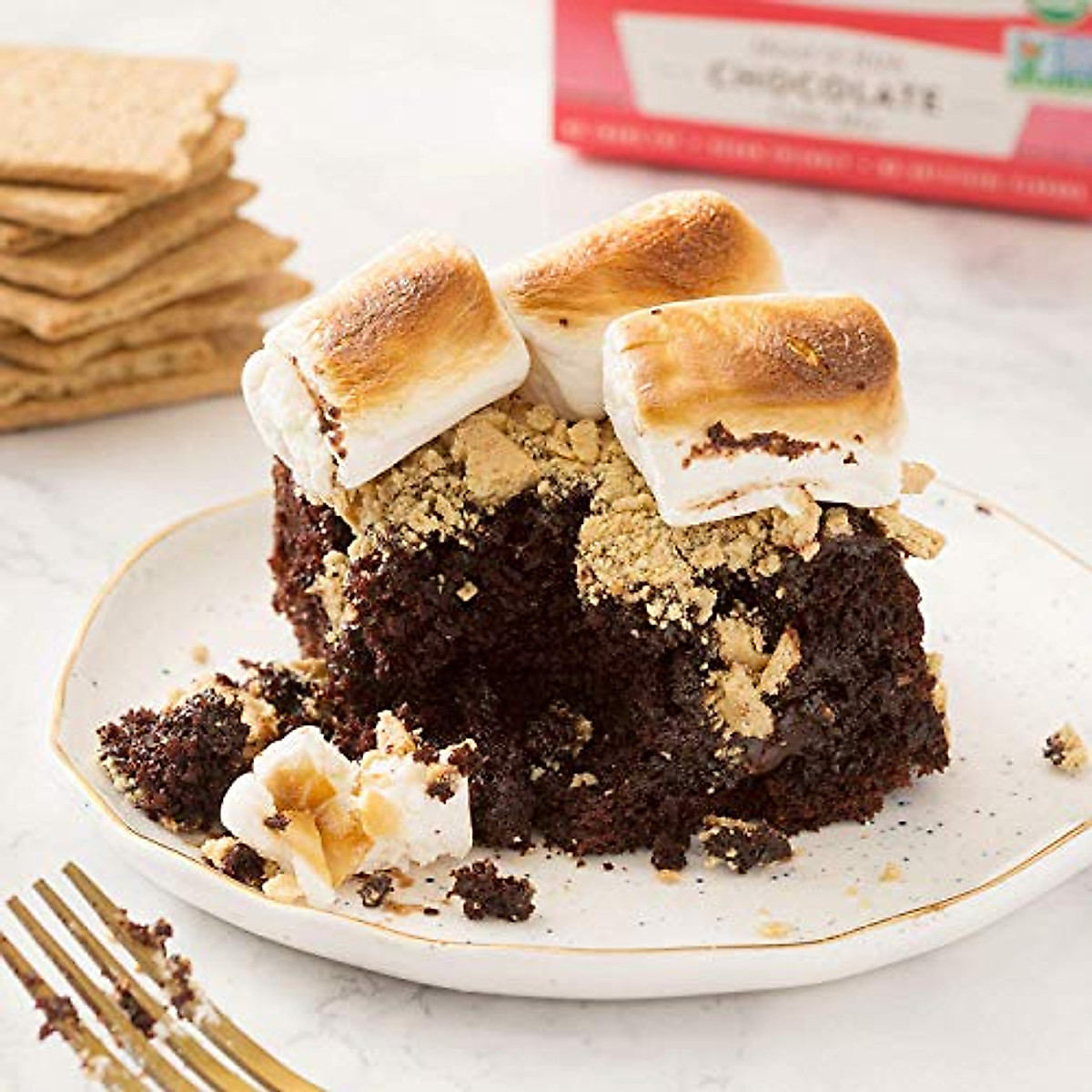 Miss Jones Baking Organic Cake and Cupcake Mix, Non-GMO, Vegan-Friendly, Moist and Fluffy: Chocolate (Pack of 1)