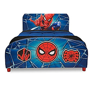 Delta Children Upholstered Twin Bed, Marvel Spider-Man-