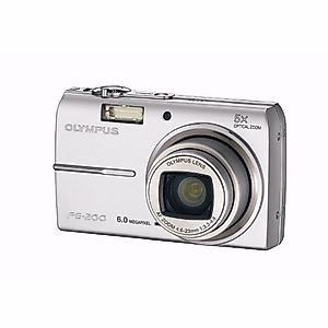 OM SYSTEM OLYMPUS FE-200 6MP Digital Camera with Digital Image Stabilized 5x Optical Zoom