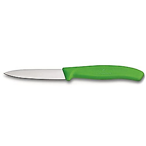 Victorinox 3.25 Inch Swiss Classic Paring Knife with Straight Edge, Spear Point, Green