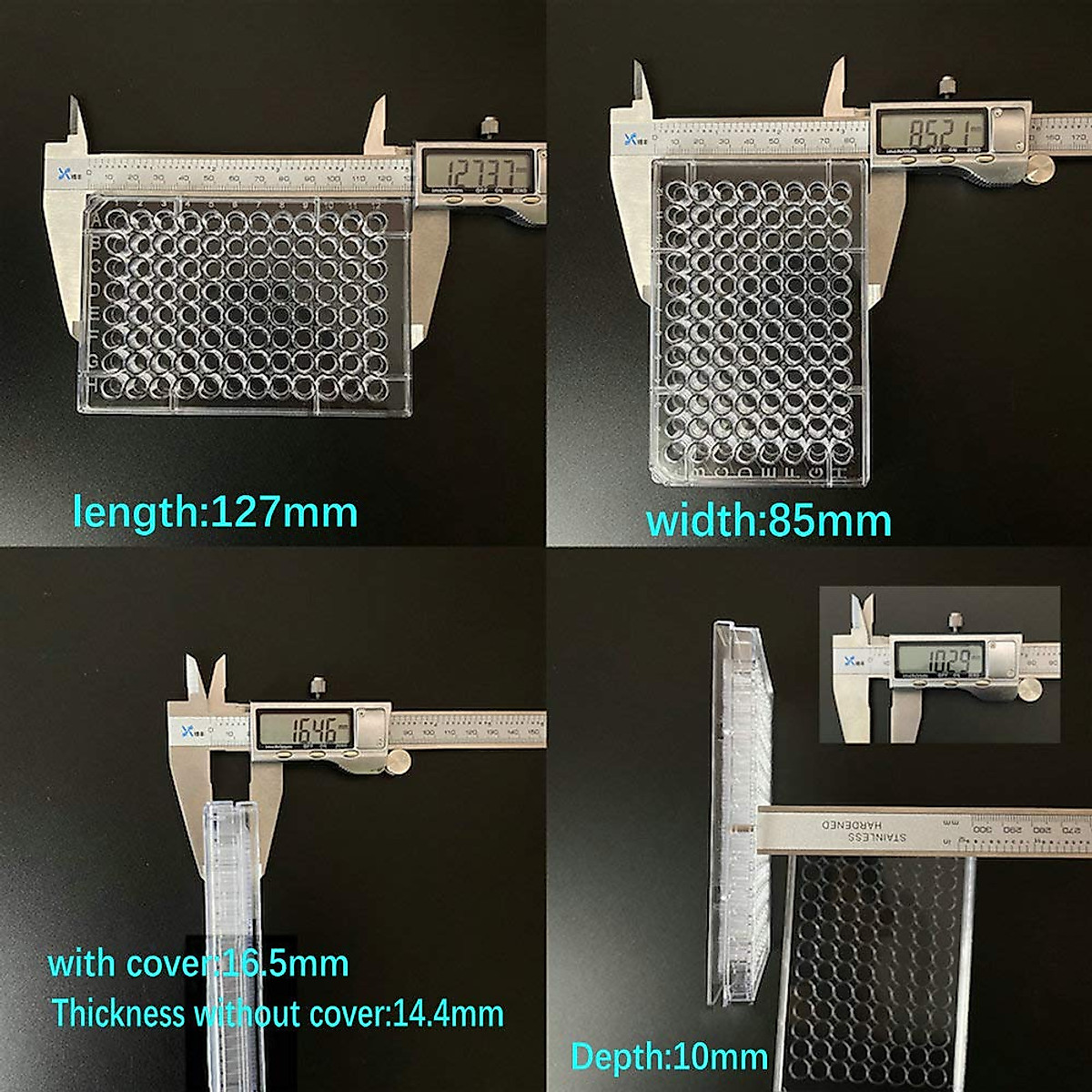 Tissue Culture Plate 96 Well - with Lid, Flat Bottom, Individual Pack (Pack of 10)