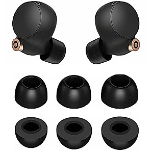 BLUEWALL Foam Ear Tips eartips Earbuds Tips Compatible with Sony WF-1000XM4, Fit in Case Earbuds Foam Tip Compatible with Sony WF-1000XM4 WF-C500, 3 Pairs S/M/L