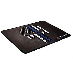 TekMat Thin Blue Line Punisher Police Support Ultra Premium Gun Cleaning Mat, Black, 15" x 20"