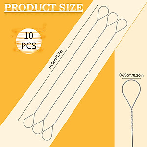 Mozeat Lens 5.7 inch Cheese Slicer Wire,10 PCS Cheese Slicer Replacement Wires Food Grade Stainless Steel Cheese Cutter Wire Cheese Wire Knife Kit for Slicing Cheeses Butter