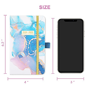 2024-2026 Pocket Planner - Monthly Pocket Planner (36-Month) with 63 Notes Pages, Jan. 2024 - Dec. 2026, 6.6" x 3.9", 3 Year Monthly Planner 2024-2026