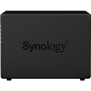 Synology DiskStation DS920+ NAS Server with Celeron 2.0GHz CPU, 8GB Memory, 16TB SSD Storage, 1TB M.2 NVMe SSD, 2 x 1GbE LAN Ports, DSM Operating System