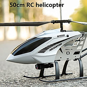 ZAVEIOP Large 50cm HD Camera RC Helicopter 4CH Pneumatic Fixed High Helicopter Alloy Body RC Plane Real-time Camera is Prepared to Take Off RC Glider Beginner Entry Level Flight Toy
