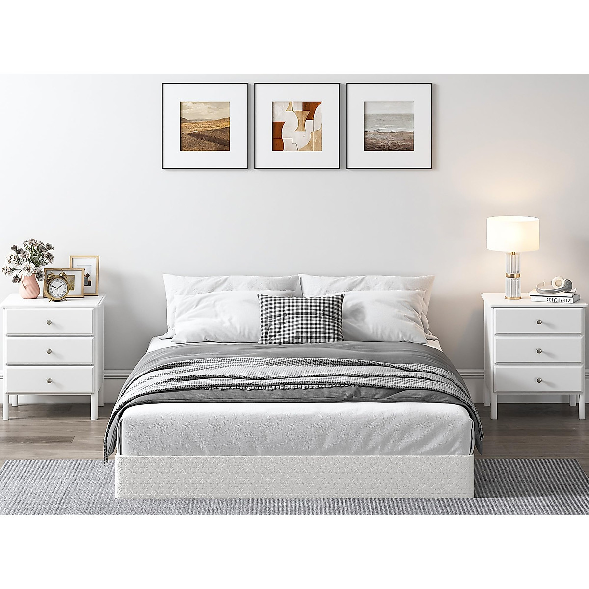 QEROMY Queen Box Spring - 7 in High Profile Box Spring for Queen Bed, Sturdy Metal Frame Mattress Foundation, Easy Assembly, Quiet & No Noise