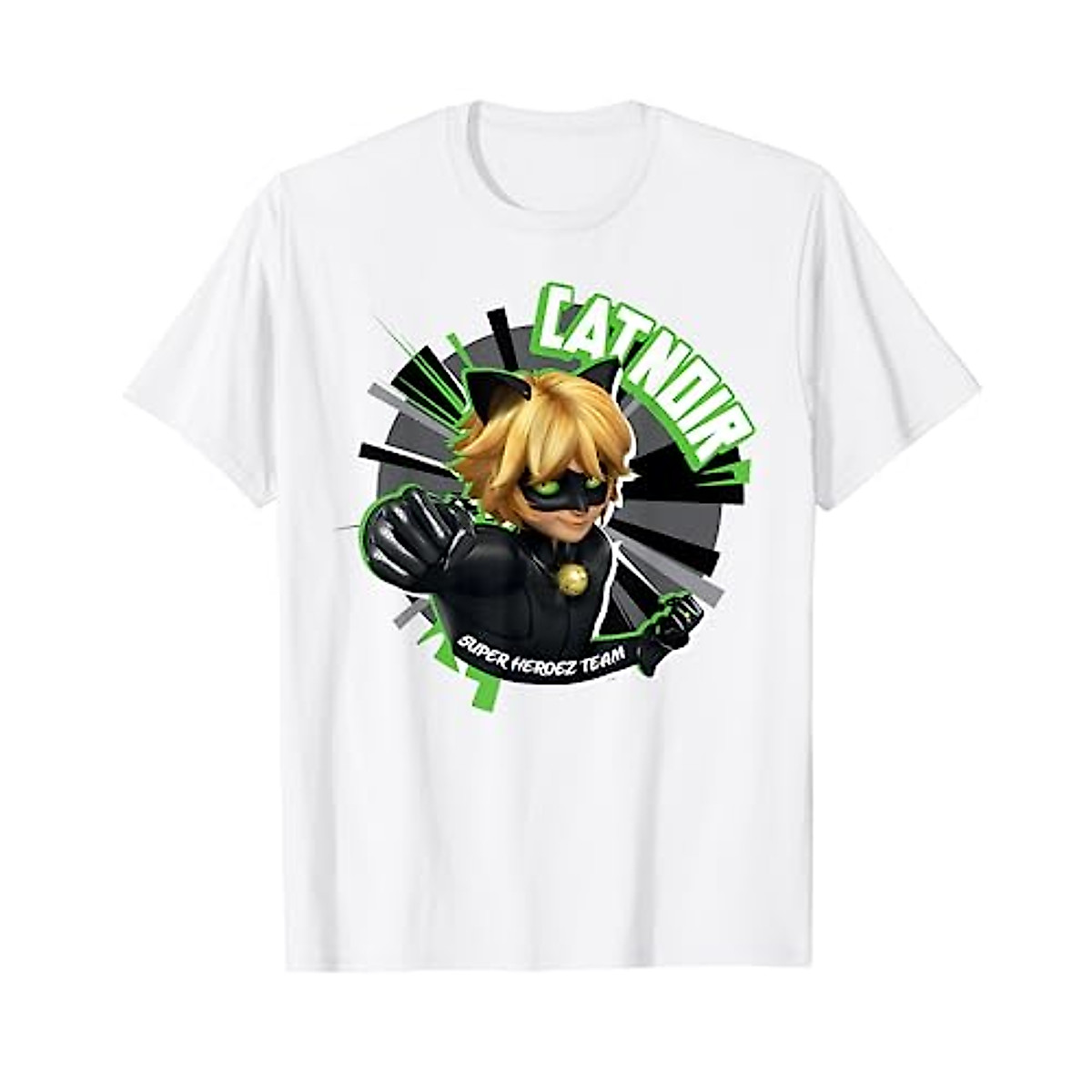 Miraculous Collection Cat Noir Super Heroez Team T-Shirt