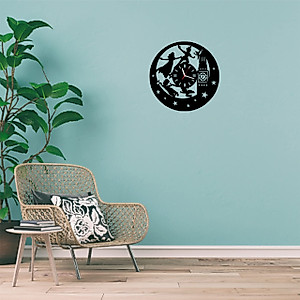 Lovelygift4you Absolutely Unique Gift Wooden Wall Clock Christmas for Kids Boys Girls Room Decorations Baby Shower Movie Party Supplies Bedding Poster Women Collectibles not Vinyl